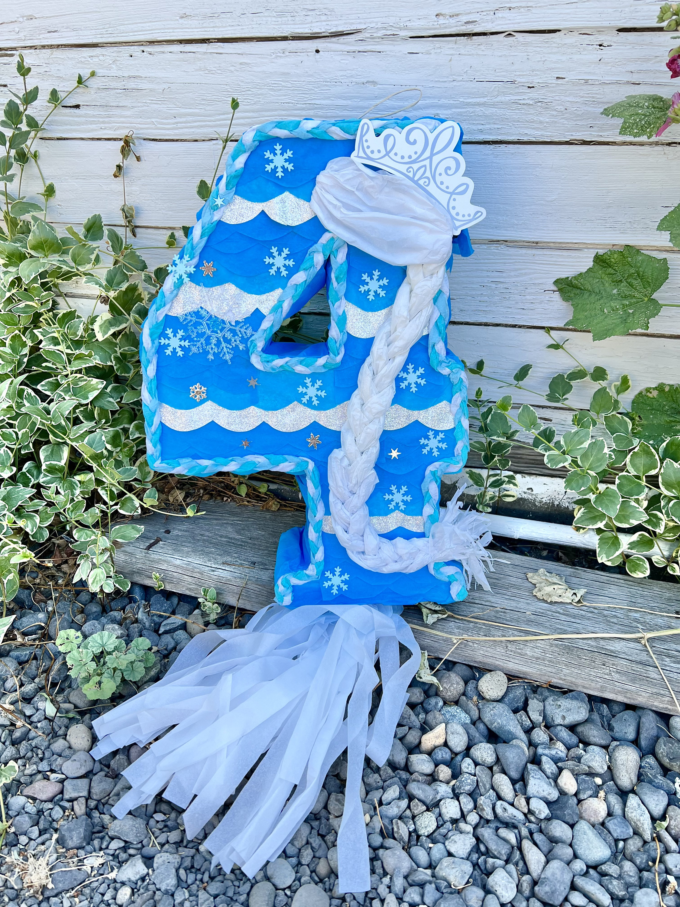 Princess Number Four Piñata Frozen Princess Theme (numbers Available 1 ...