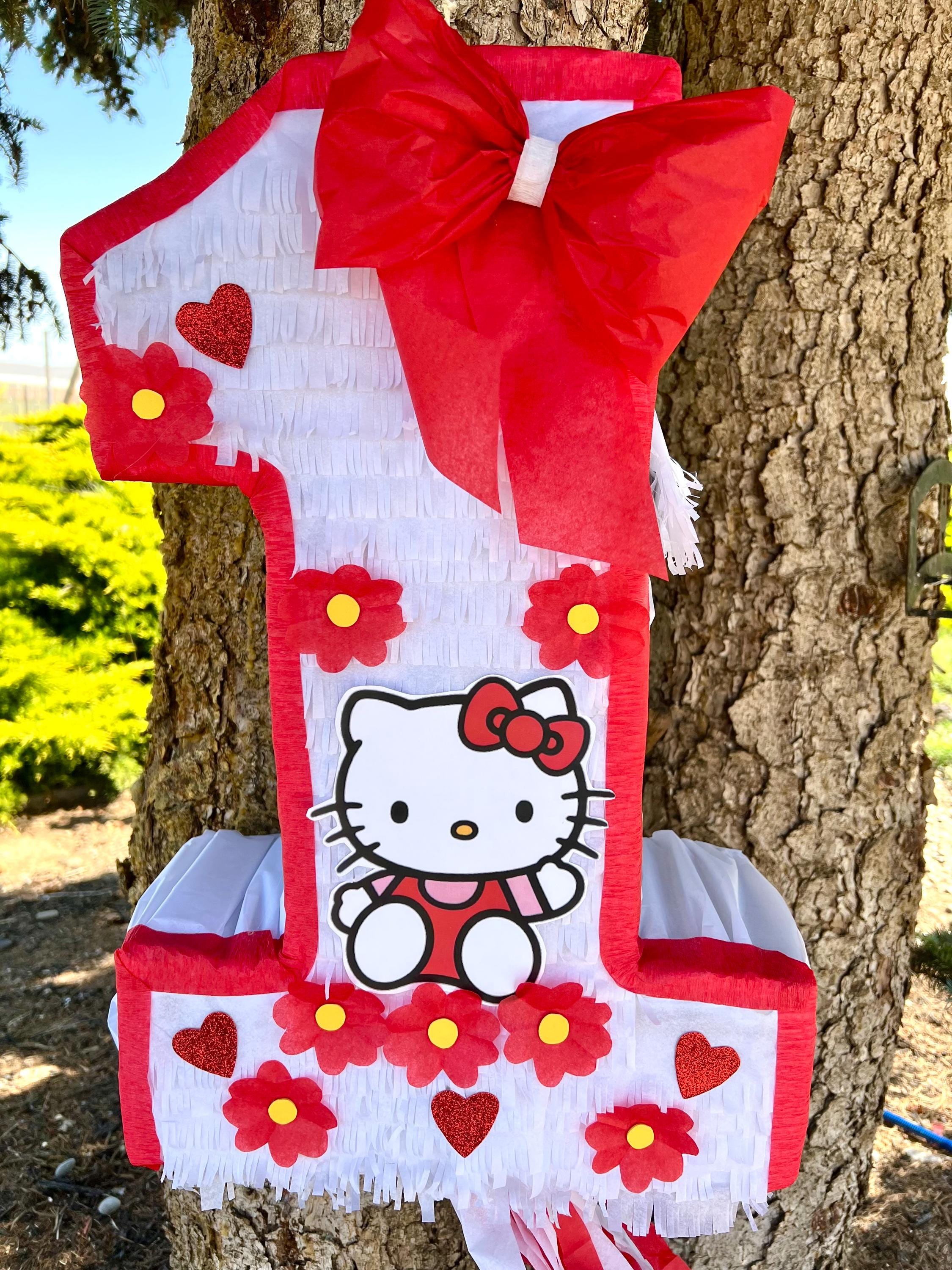 Cute Kitty Cat Number One Piñata Birthday Party - Etsy
