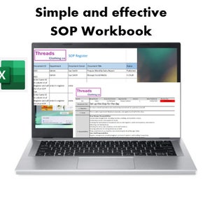 Excel SOP Template and Register for Sops | SOP Workbook With Index ...