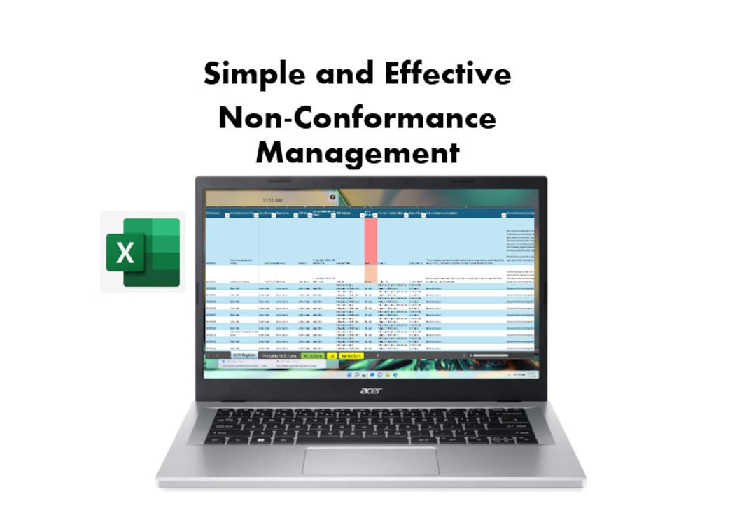 Non-conformance Register | Issue Report Tracker | Includes Action List ...