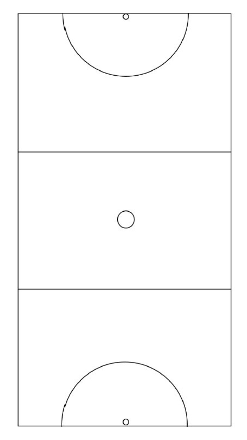 Netball Coach Book Printable Templates, Black and White, Simple Format ...