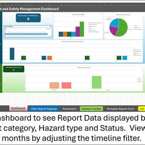 Health and Safety Incident Register in Excel | Manage H&S Reports and ...