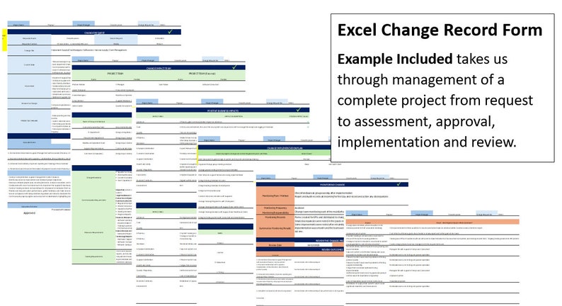 Change Management Package | Excel Tool for Project Management | Gantt Chart and SOP Included - Etsy