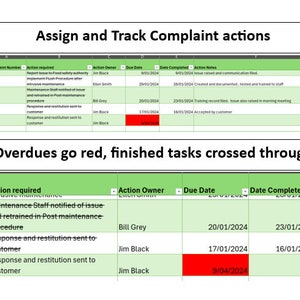 Complaint Register | Customer Complaints Log | Excel Tracker | SOP ...