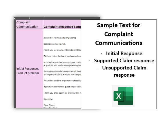 Complaint Register | Customer Complaints Log | Excel Tracker | SOP ...