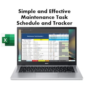 Maintenance Task Schedule and Tracker | Cleaning Task Register ...