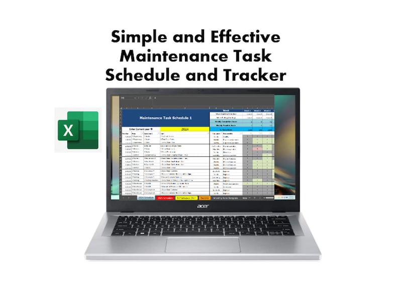 Maintenance Task Schedule and Tracker | Cleaning Task Register ...