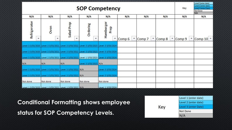 Excel Training Workbook - Training Register/training Matrix With ...