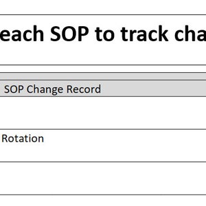 Excel SOP Template and Register for Sops | SOP Workbook With Index | Example and Instructions ...