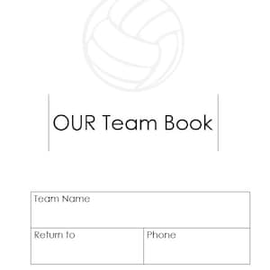 Netball Coach Book Printable Templates, Black and White, Simple Format ...