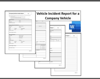 Warehouse Damage Report Form | Incident Report and Investigation | Word ...