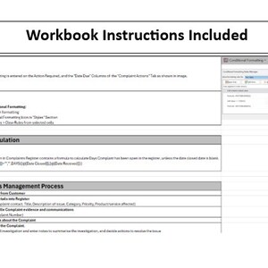 Complaint Register | Customer Complaints Log | Excel Tracker | SOP ...