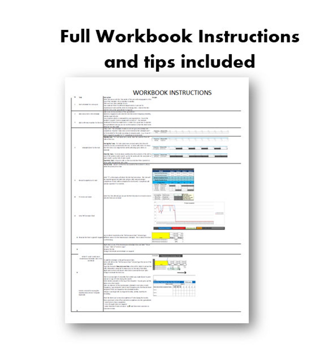 Maintenance Task Schedule and Tracker | Cleaning Task Register ...