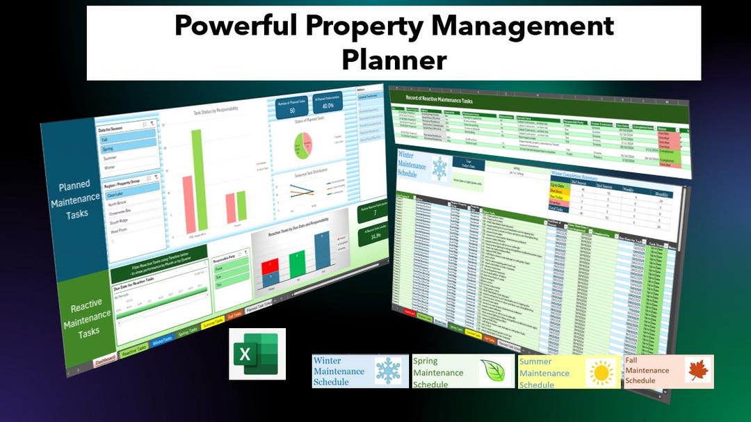 Powerful Property Maintenance Log | Planned and Reactive Maintenance ...