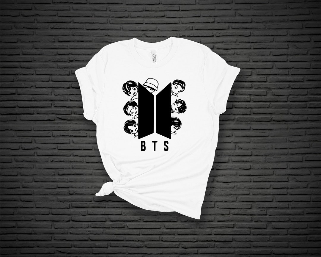 BTS Shirt BTS Logo Shirt Jungkook Shirt Jimin Shirt Suga - Etsy