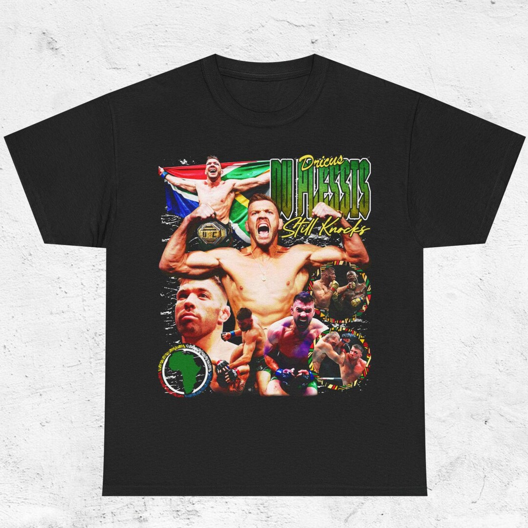 Dricus Still Knocks Du Plessis Design, MMA Collage T-shirt, UFC Fight ...