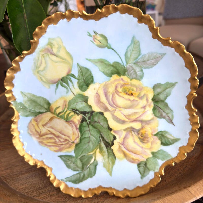 Hand Painted Roses - Etsy