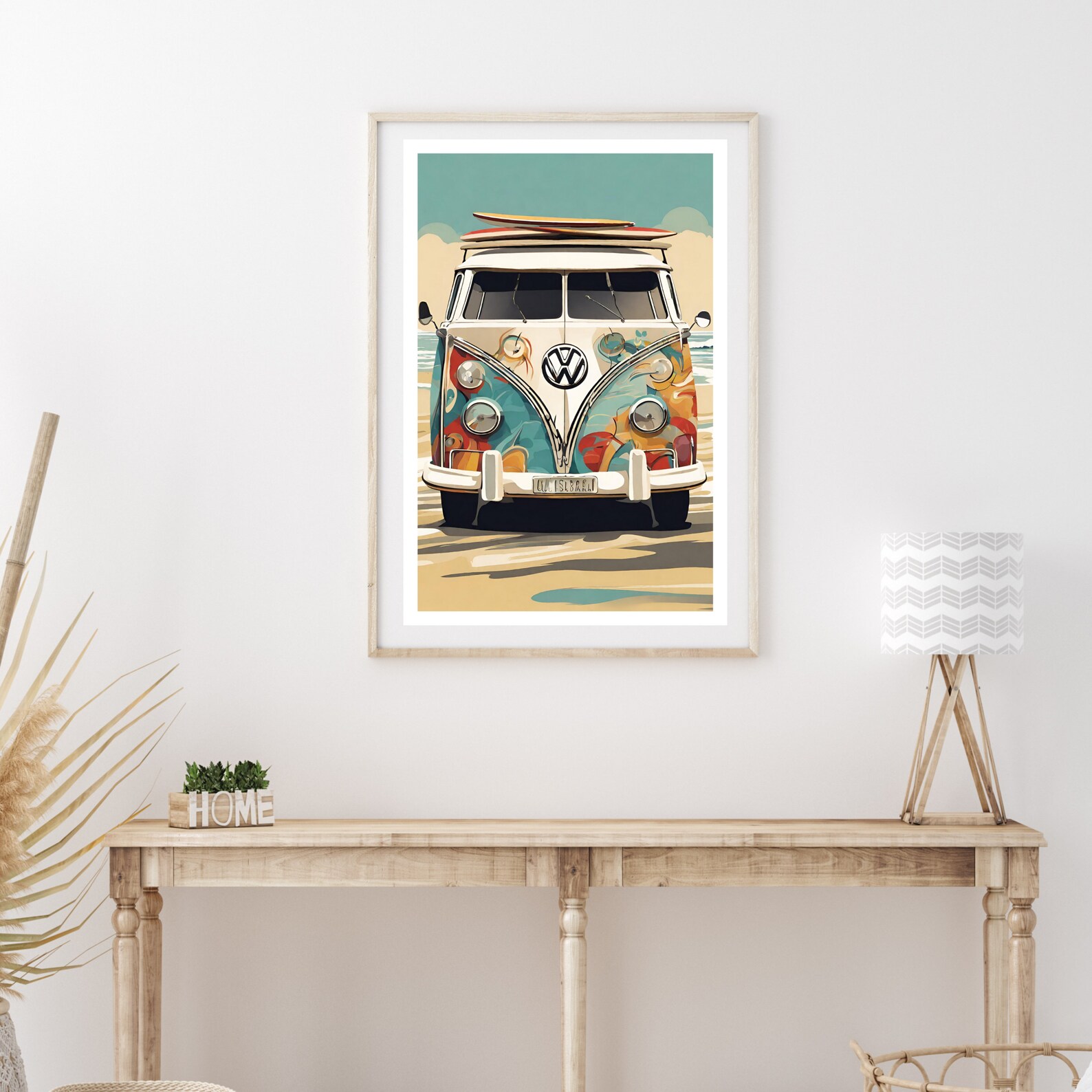 VW Bus Print VW Gifts Volkswagen Bus Decor Surf Poster Beachy Print ...