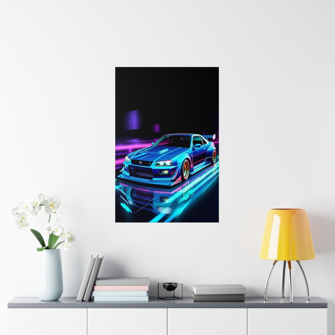 Nissan R34 Skyline. R34 Skyline Poster Skyline Poster R34 - Etsy