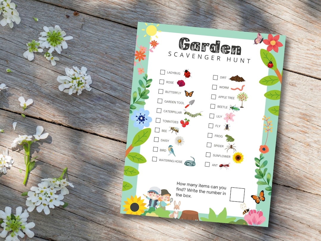 Garden Scavenger Hunt, Scavenger Hunt, Bug Party, Ladybug, Bugs, Garden ...