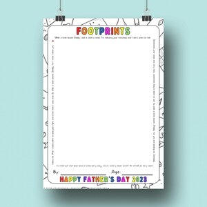 Father's Day Rainbow Craft Activity, DIY Gift for Dad, Handprint Art ...