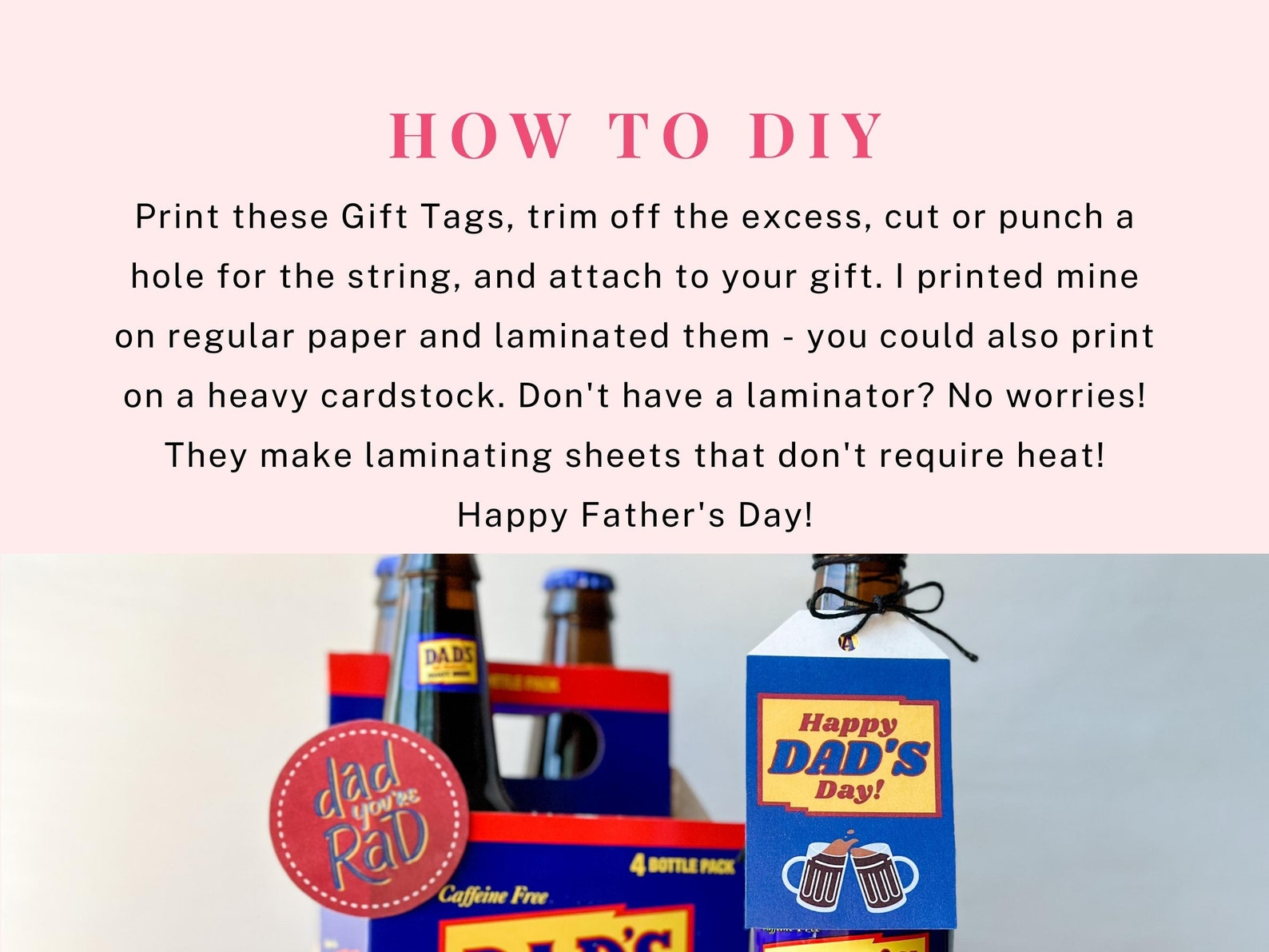 Father's Day Printable Gift Tag, Fathers Day Gift From Wife, Step Dad ...