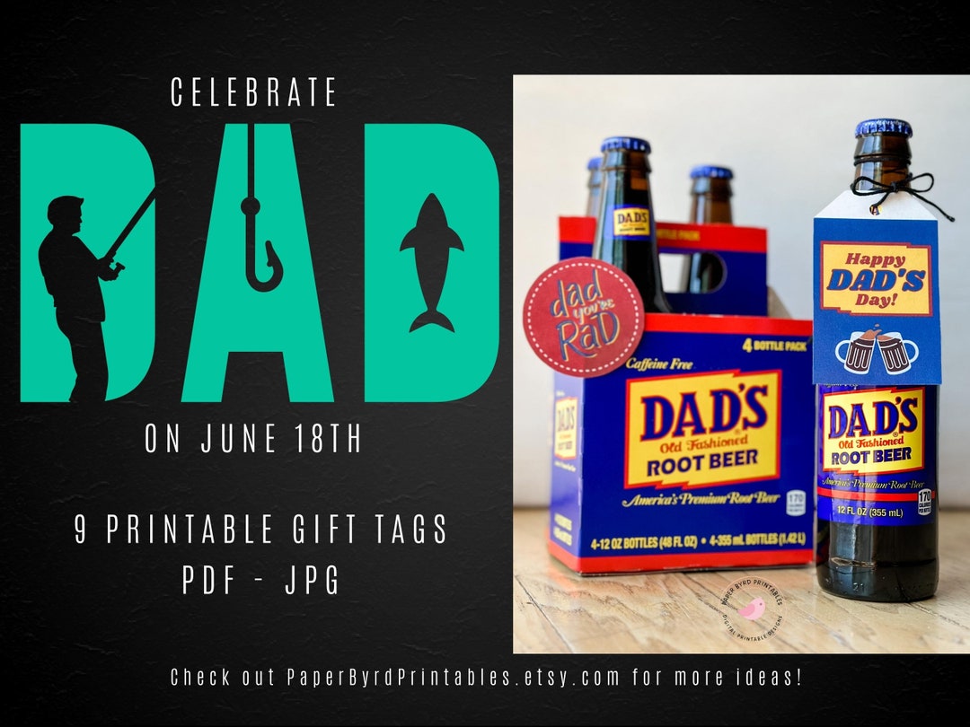 Father's Day Printable Gift Tag, Fathers Day Gift From Wife, Step Dad ...