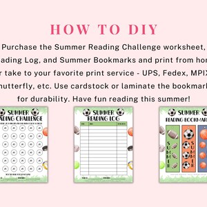 Sports Theme, Summer Reading Challenge, Summer Reading Log, Kids ...