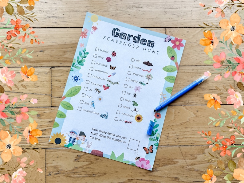 Garden Scavenger Hunt, Scavenger Hunt, Bug Party, Ladybug, Bugs, Garden ...