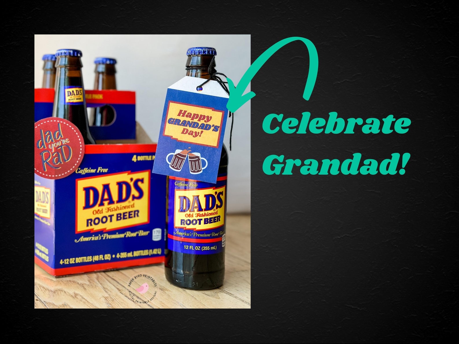 Father's Day Printable Gift Tag, Fathers Day Gift From Wife, Step Dad ...