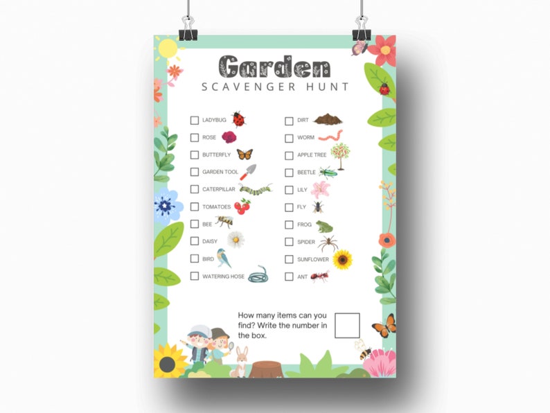 Garden Scavenger Hunt, Scavenger Hunt, Bug Party, Ladybug, Bugs, Garden ...