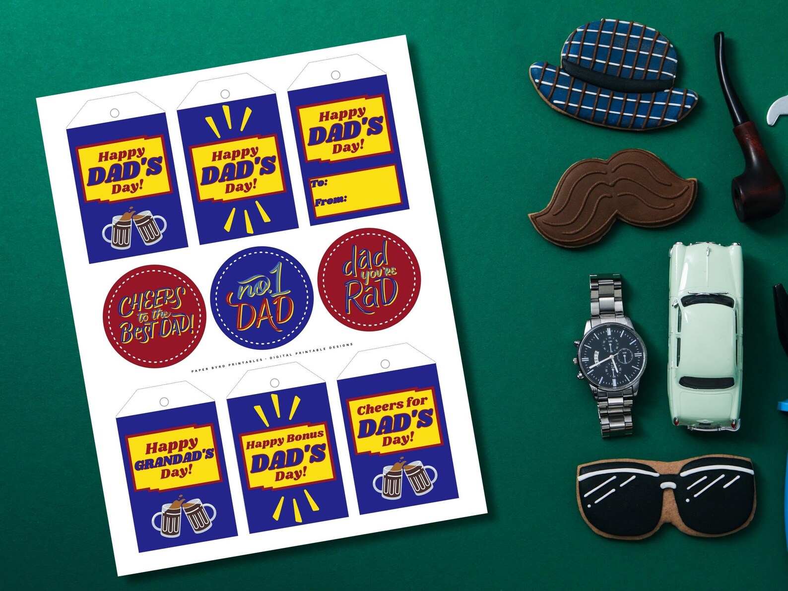 Father's Day Printable Gift Tag, Fathers Day Gift From Wife, Step Dad ...