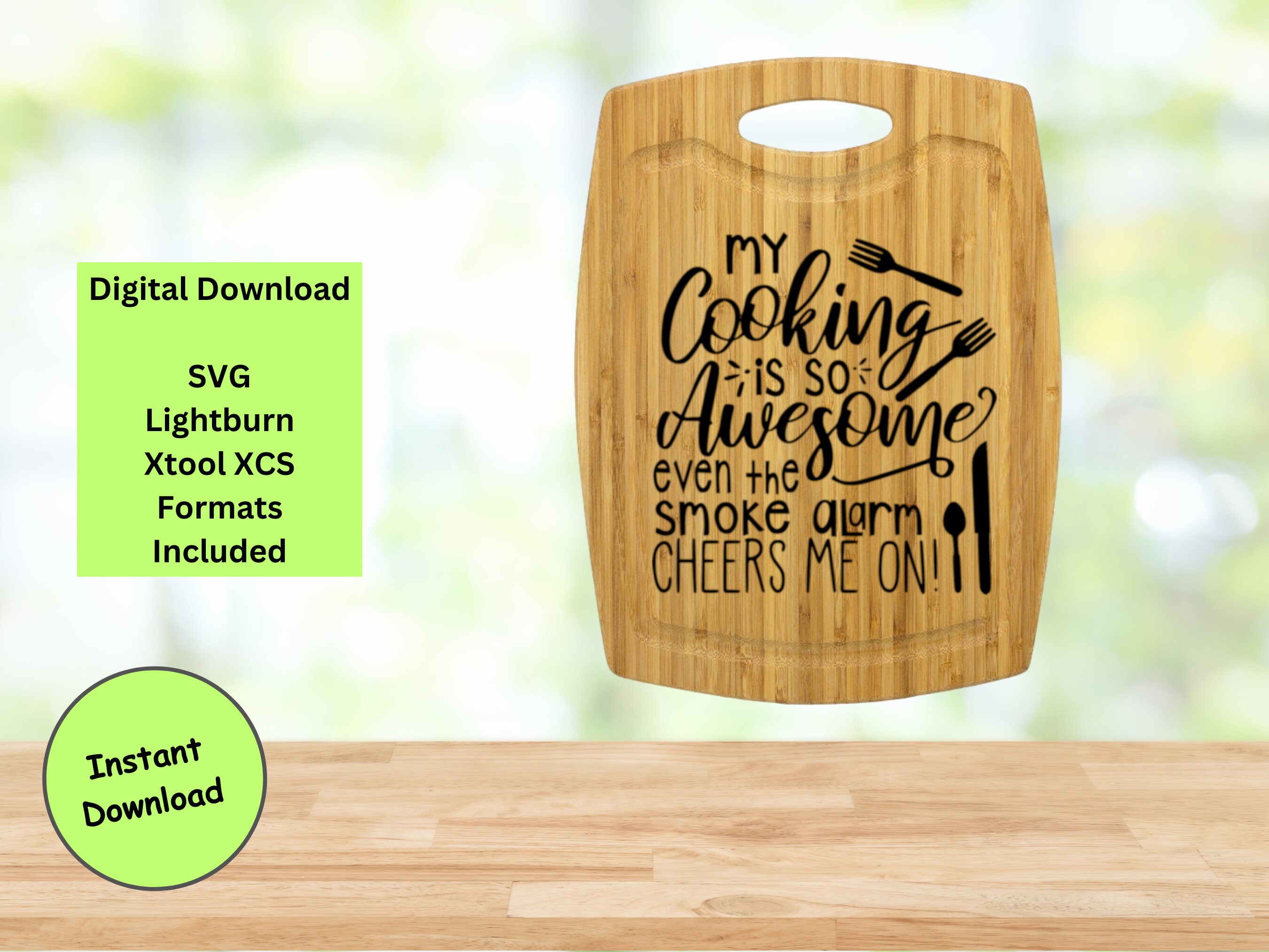 Funny Kitchen Cutting Board Sayings II. SVG, Lightburn, and Xtool XCS ...