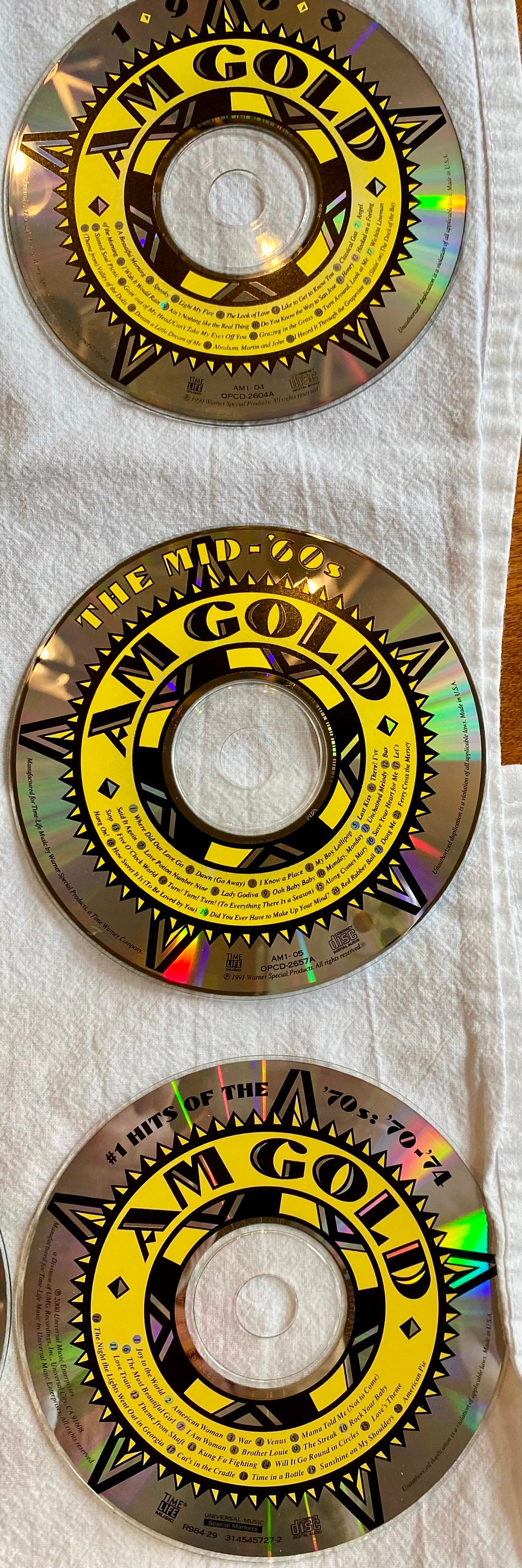 AM Gold 60s and 70s Compilation Cds Set of 15 - Etsy