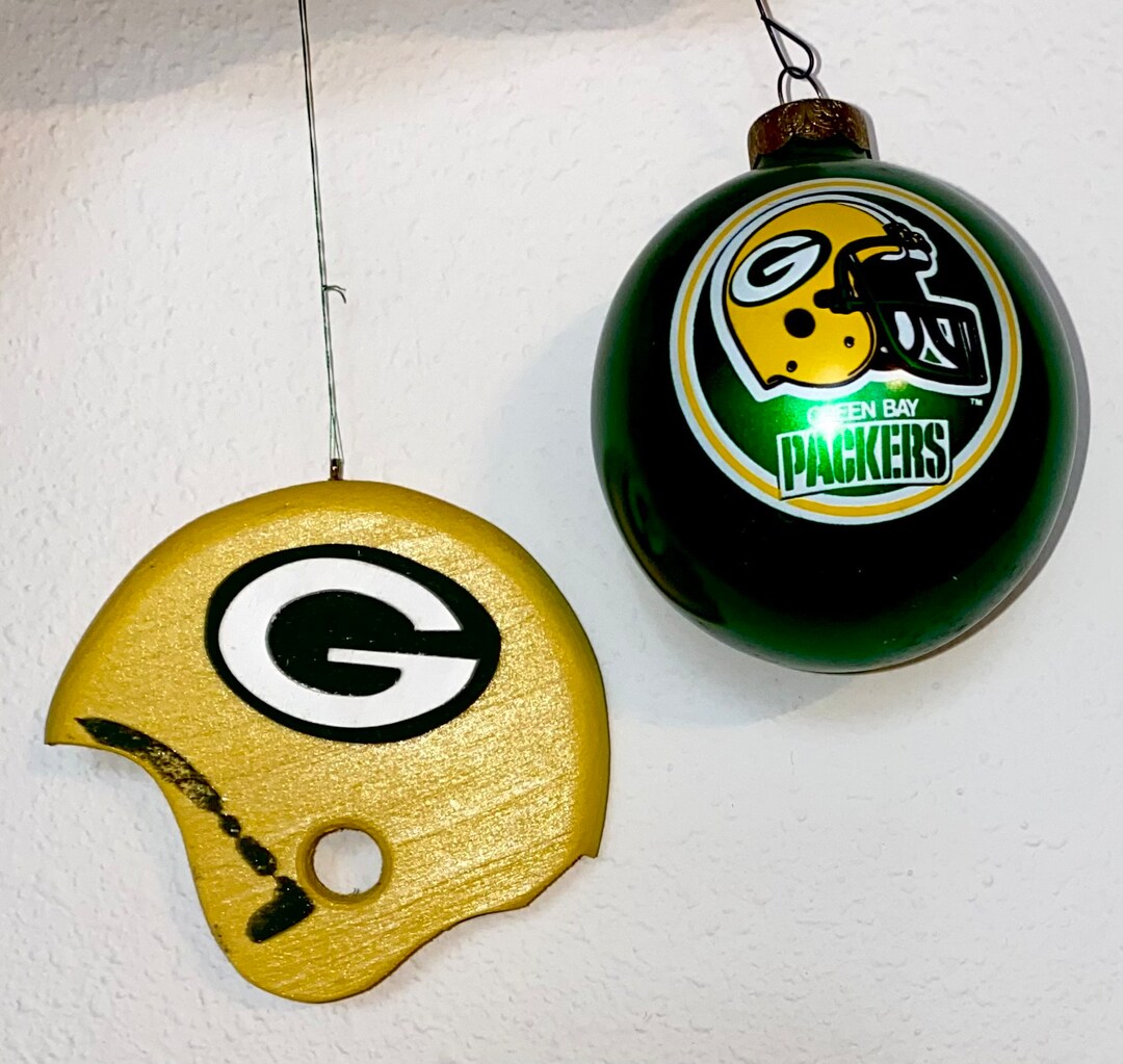 2 Vintage Green Bay Packers Ornaments - Etsy