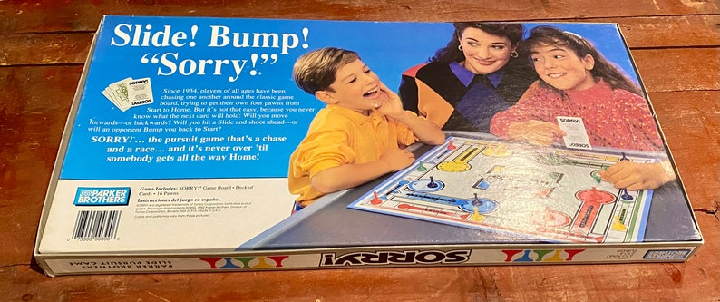 1995 Sorry Game, Complete Set - Etsy