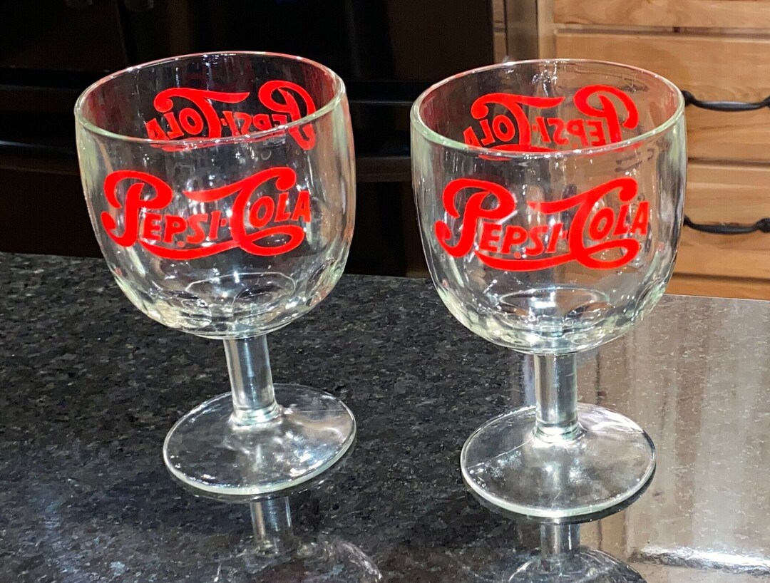 Pepsi Cola Glasses Set of 2, Vintage - Etsy