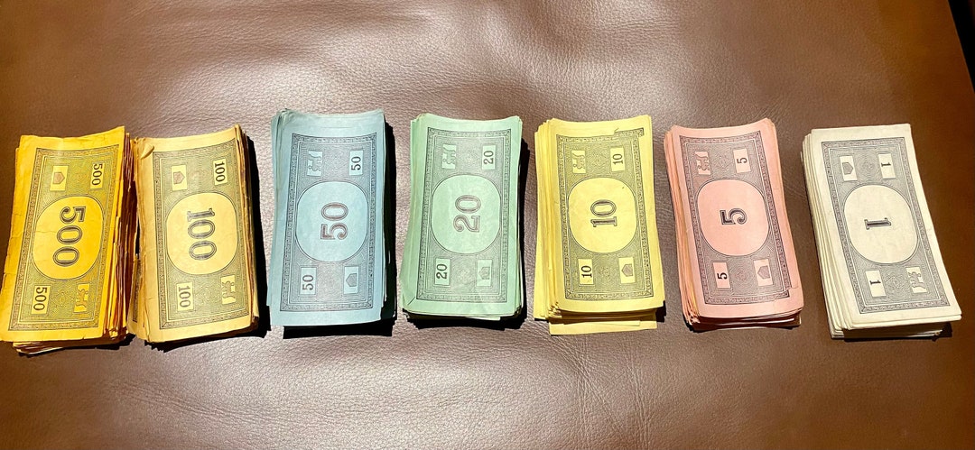 Monopoly Money 446 Bills, 1960's Vintage - Etsy
