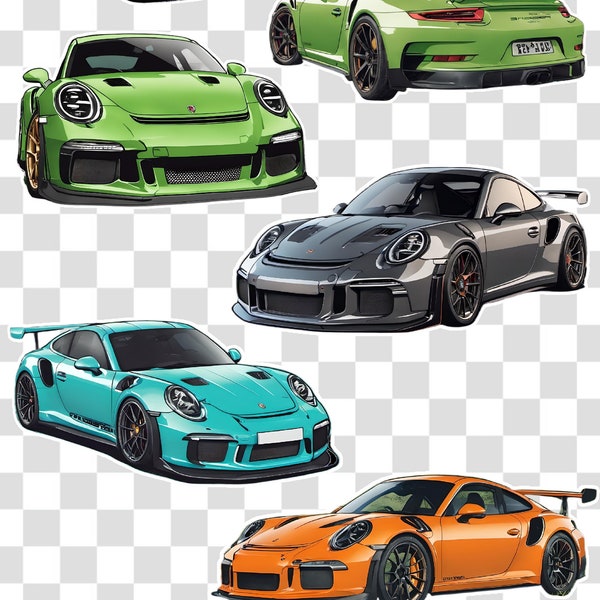 Porsche Gt3 Rs Png - Etsy