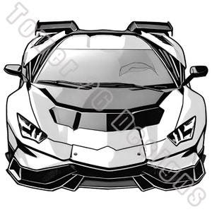 Lamborghini Centenario PNG Set of 8 Retro Minimalist Vintage Car ...
