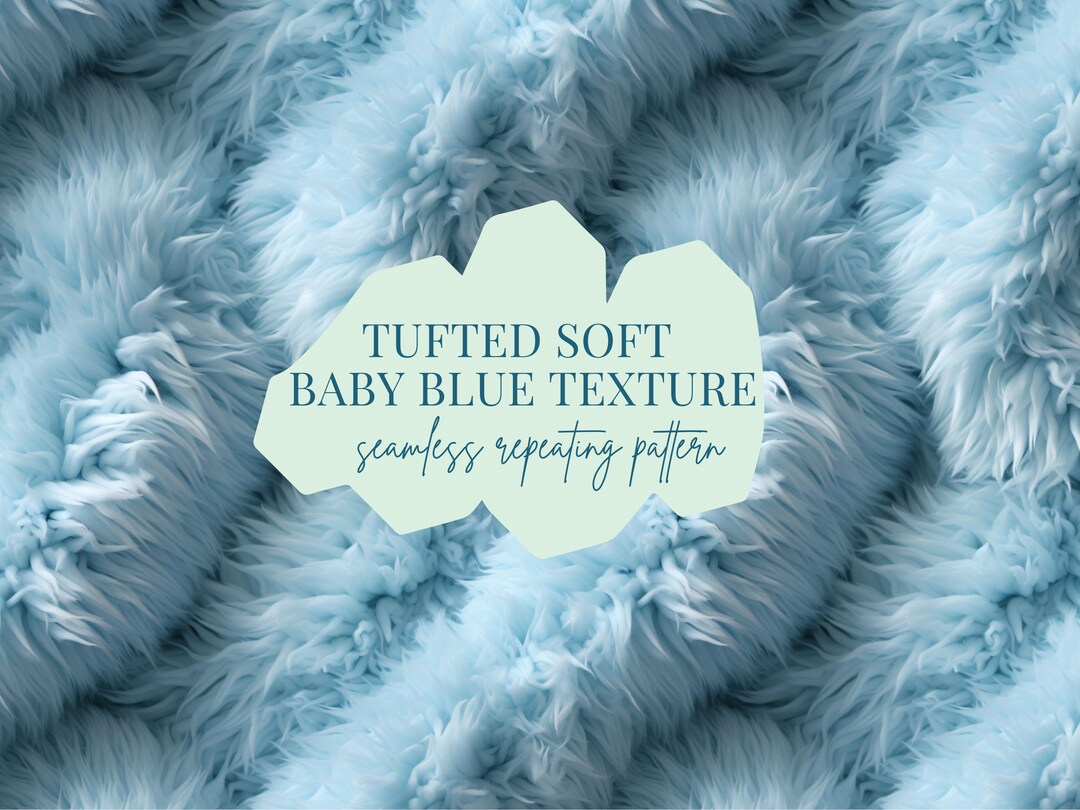 Tufted Soft Baby Blue Texture Repeatable Seamless Pattern, Instant ...