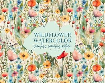 10 Digital Paper Flowers Seamless Pattern Printable Digital - Etsy