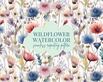 10 Digital Paper Flowers Seamless Pattern Printable Digital - Etsy