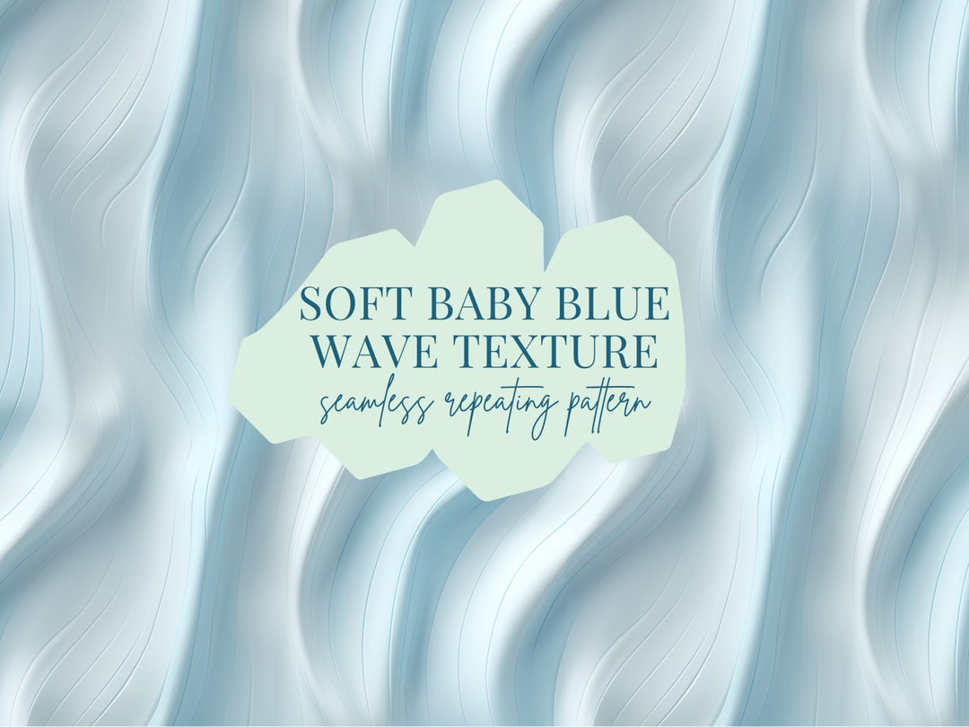 Soft Baby Blue Wave Texture Repeatable Seamless Pattern, Instant ...