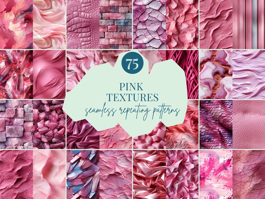 75 Pink Texture Digital Paper Pack Instant Download Seamless - Etsy