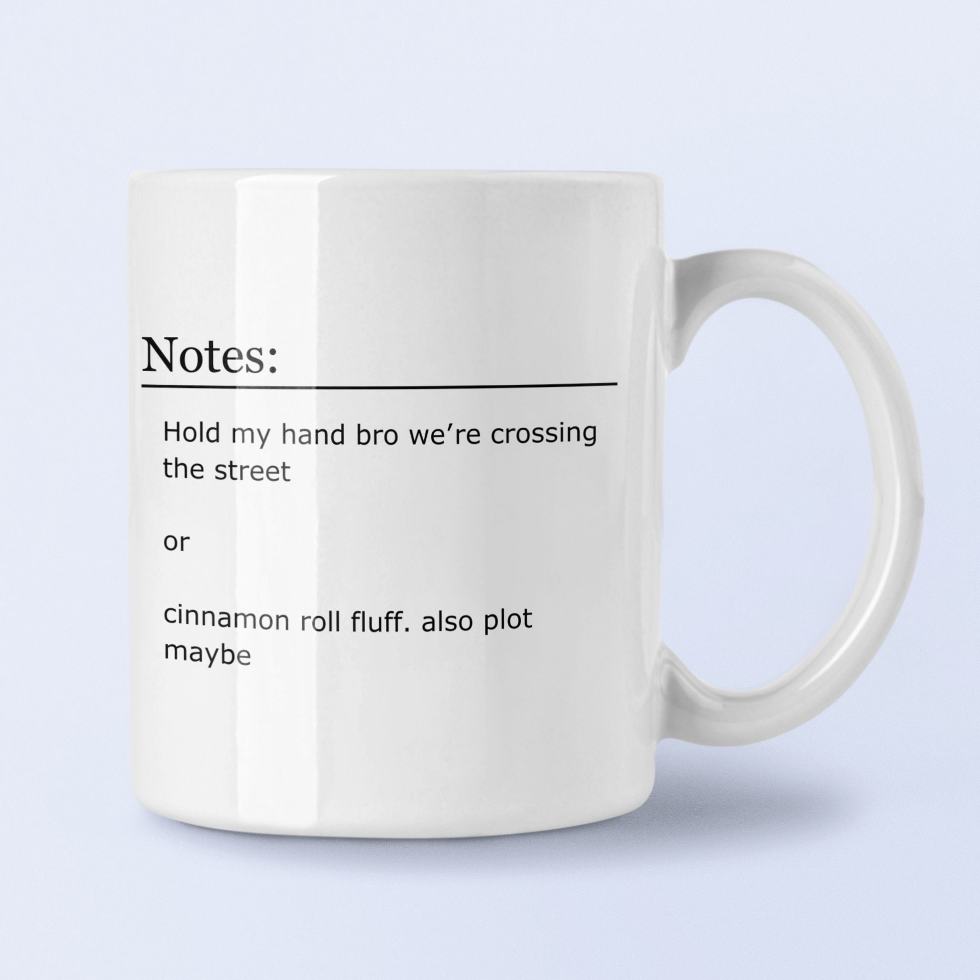 Fanfic Notes Ao3 Mug for Writers 'fluff' - Etsy