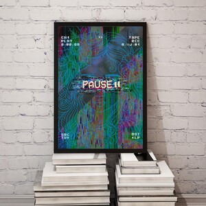 Digital Girl Trippy VHS Poster - Etsy