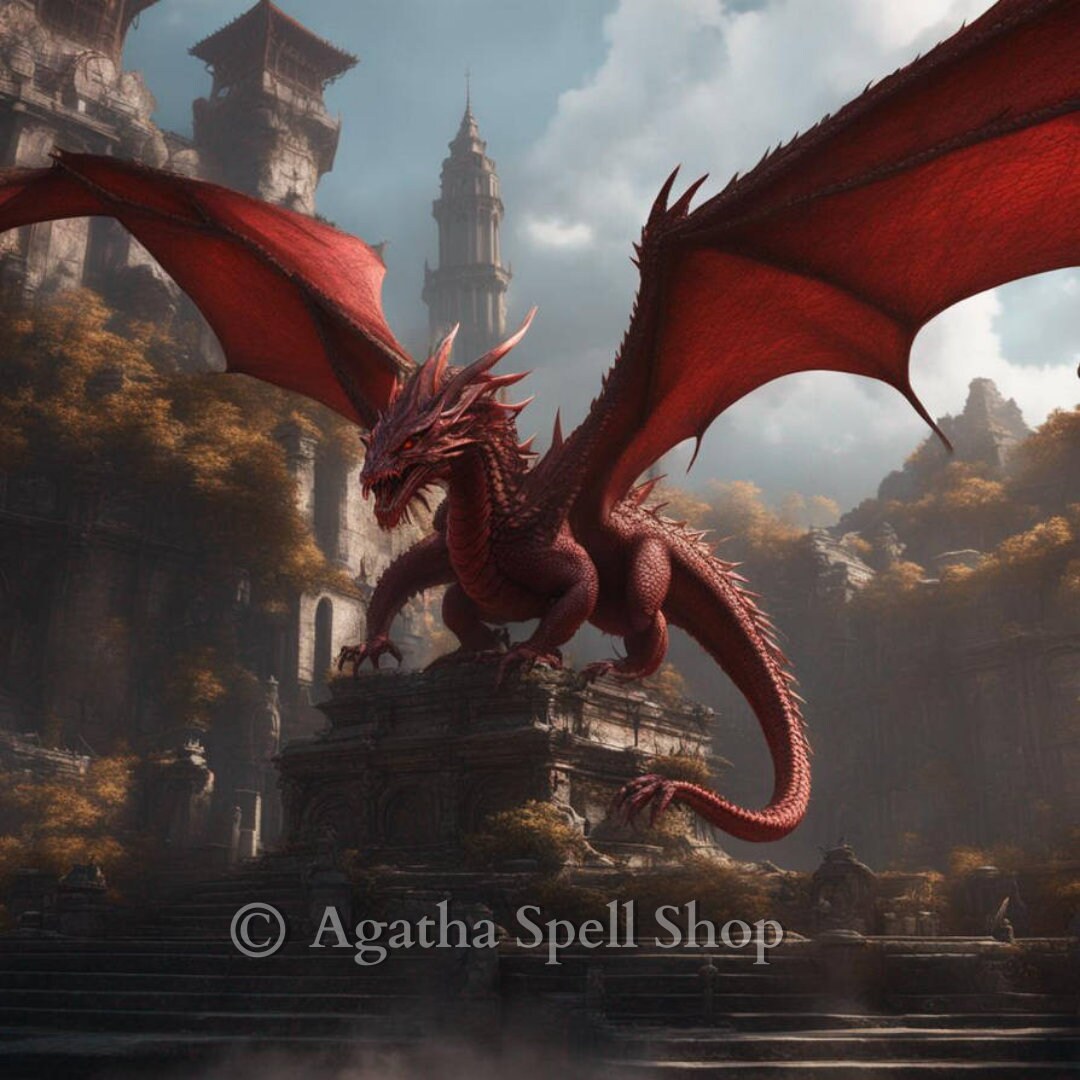 Red Dragon, Spirit Companion Remote Binding - Etsy