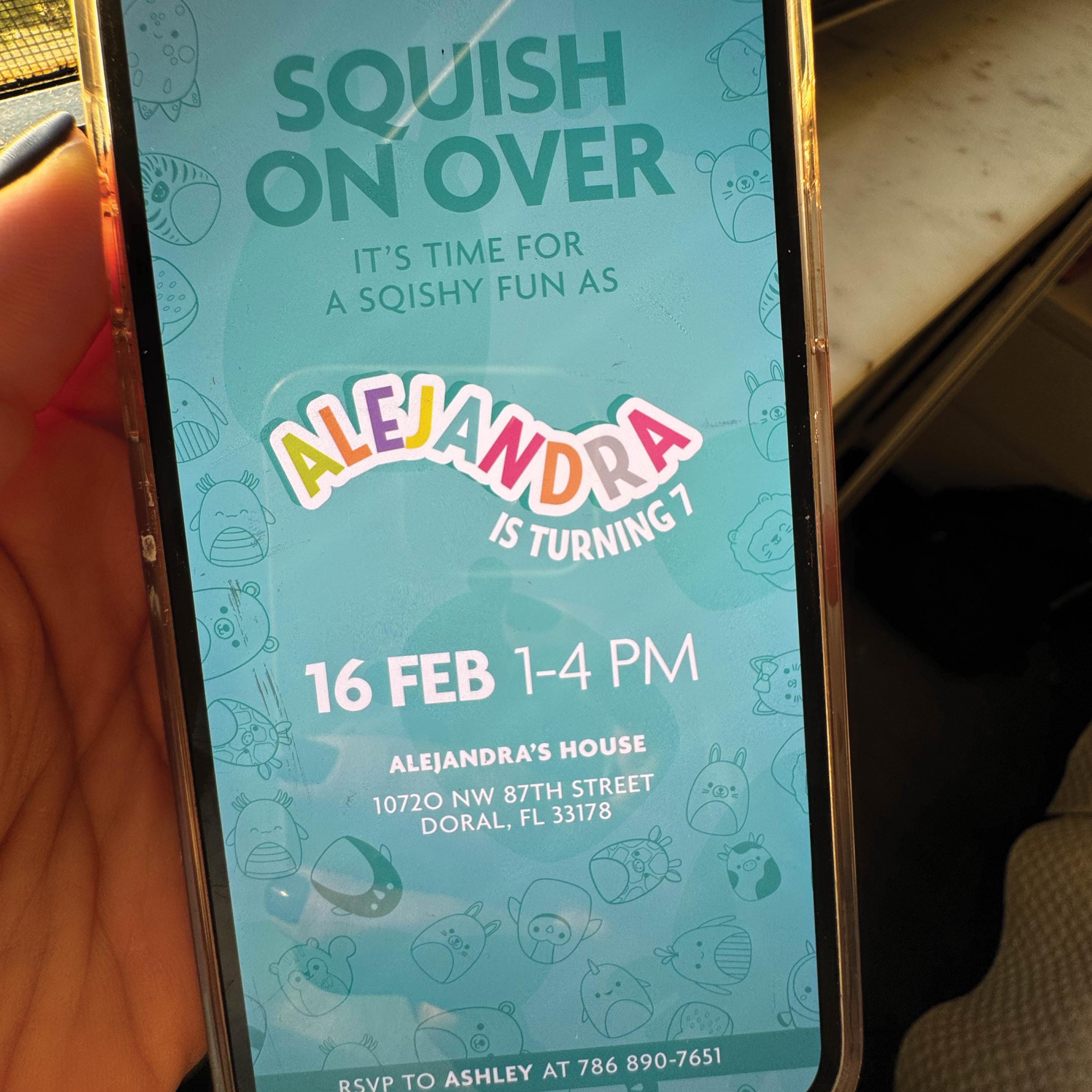 Squishmallow INVITATION | Custom Logo || DIGITAL DOWNLOAD - Etsy