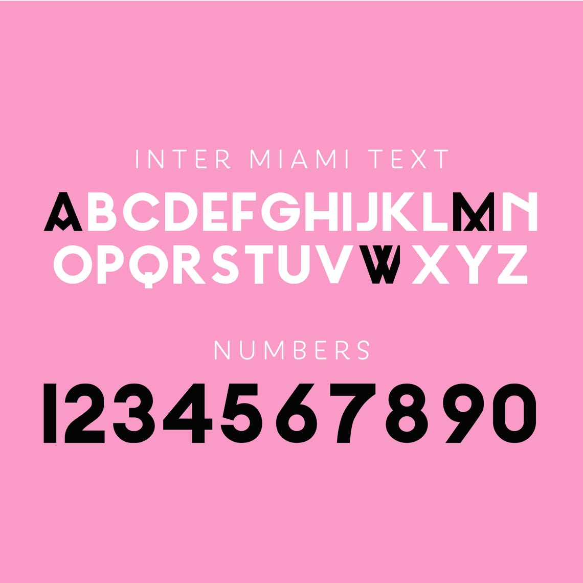 Inter Miami FONT JERSEY | [ai, Svg, Pdf, Otf & Ttf] - Etsy